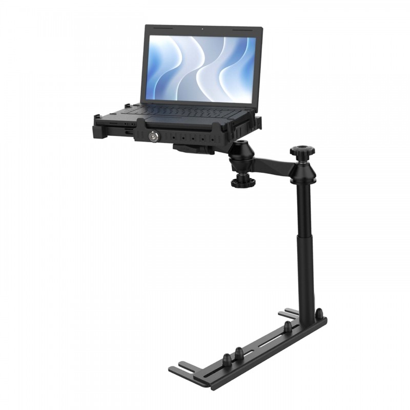 RAM Mount No-Drill Universal Laptop Mount Telescoping with Dual Swing Arms